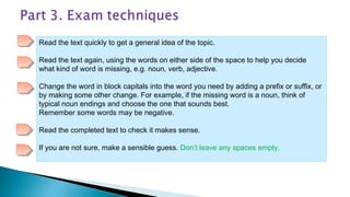 Use of english exam techniques | PPT