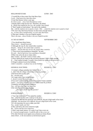 Use of english exercises appeared in pau tests .rephrasing | PDF