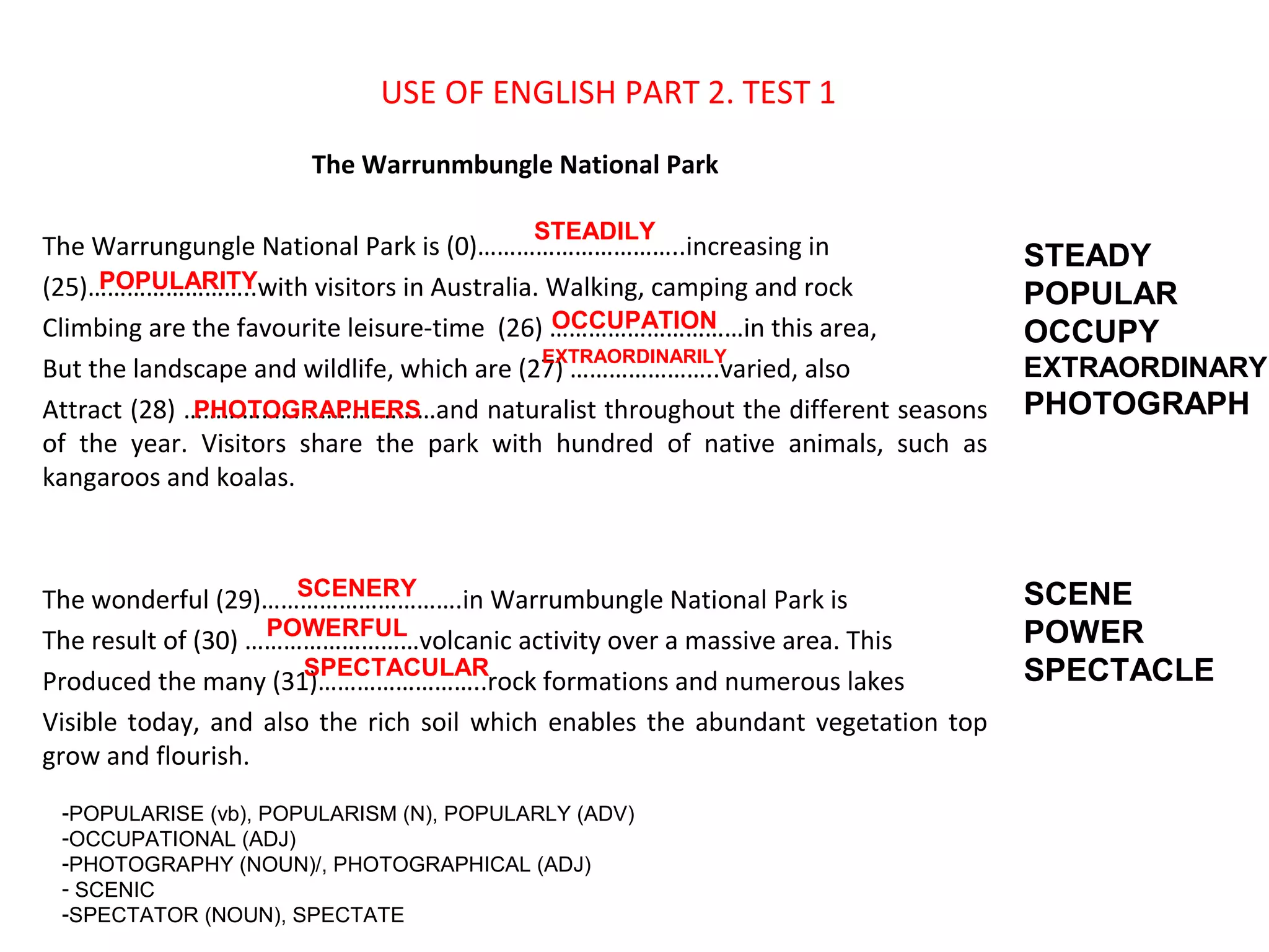Use of english, part 3, practice 2 | PPT