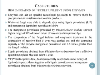 Use of enzymes in bioremediation | PPTX