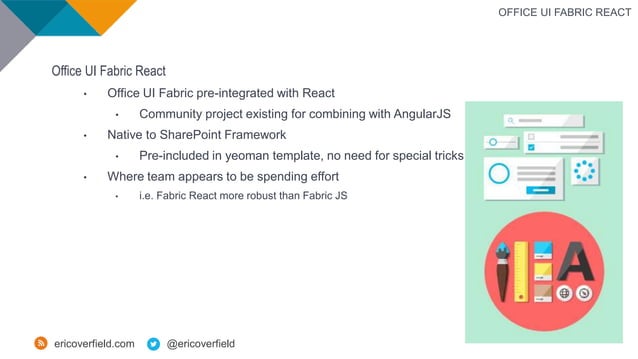 Use office ui fabric react to build beauty with SharePoint | PPT