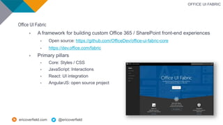 Use office ui fabric react to build beauty with SharePoint | PPTX