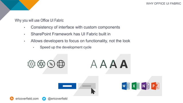 Use office ui fabric react to build beauty with SharePoint | PPT
