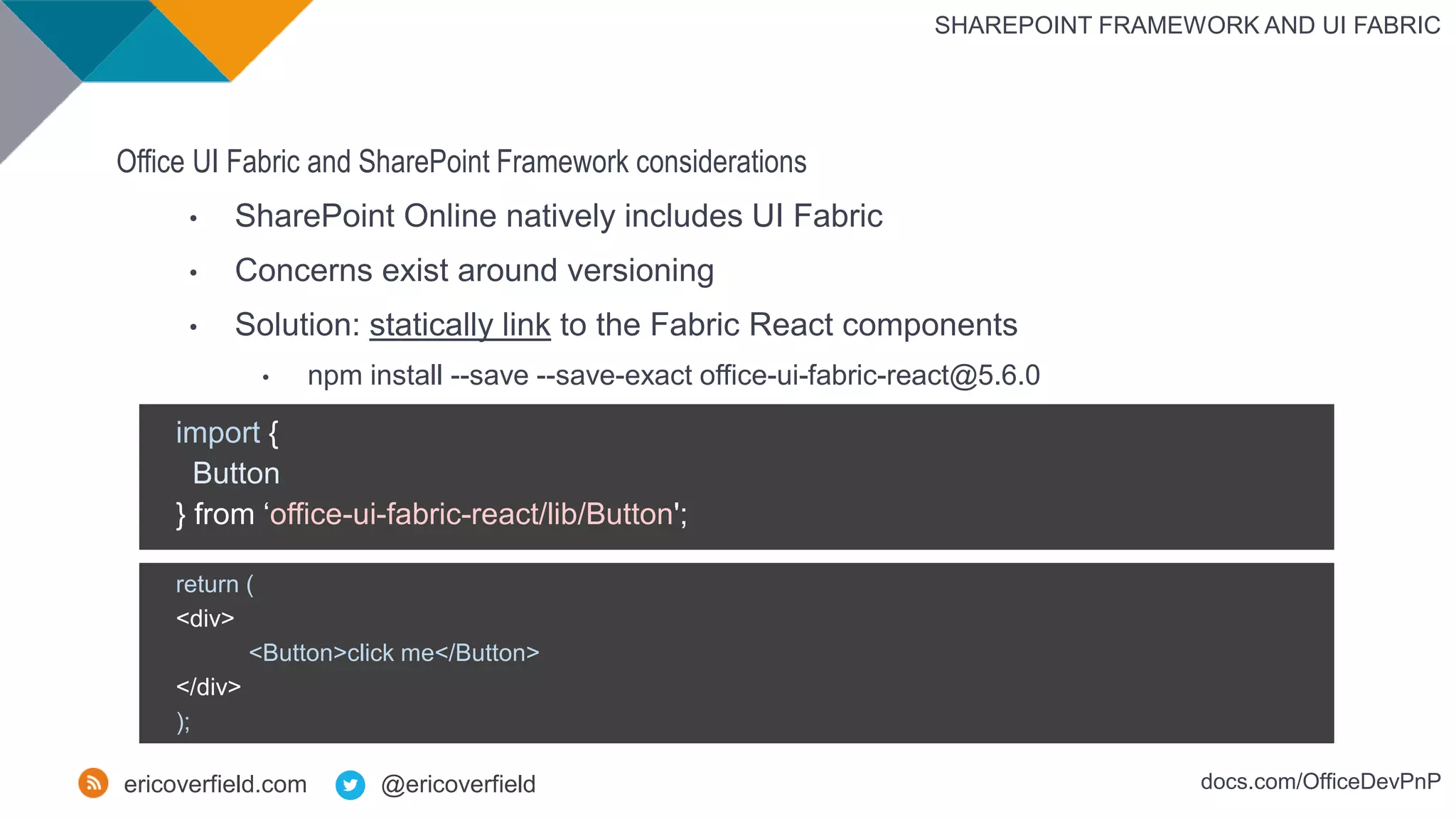 Use Office Ui Fabric React To Build Beauty With Sharepoint Ppt 