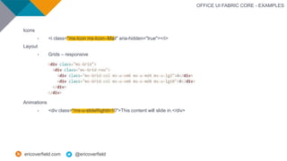 Use Office UI Fabric React to Build Beauty with SharePoint | PPT