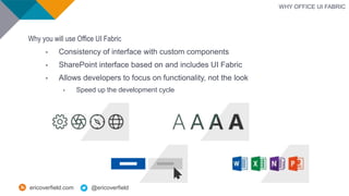 Use Office UI Fabric React to Build Beauty with SharePoint | PPT