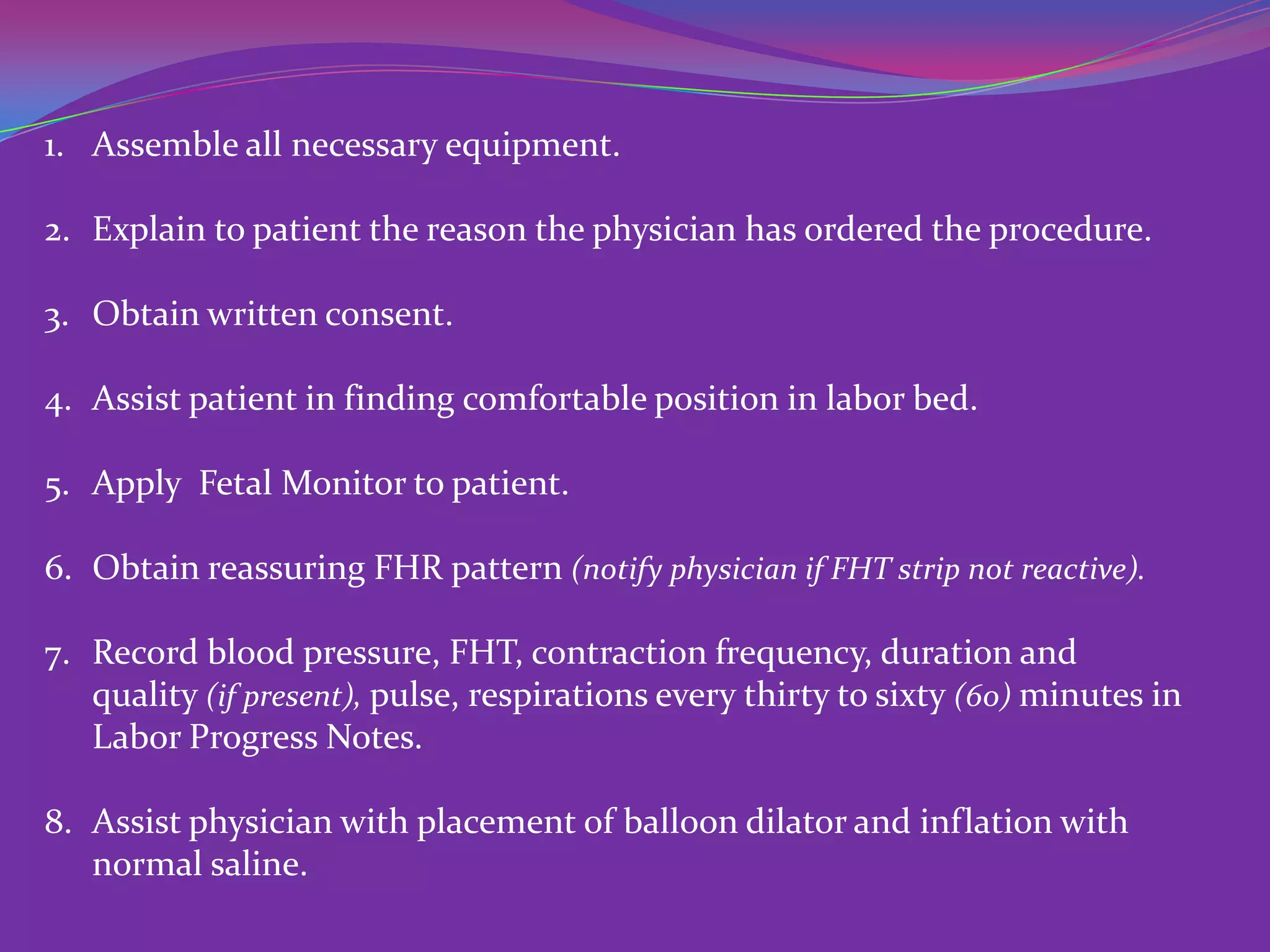 Use of foley catheter for cervical ripening | PPTX