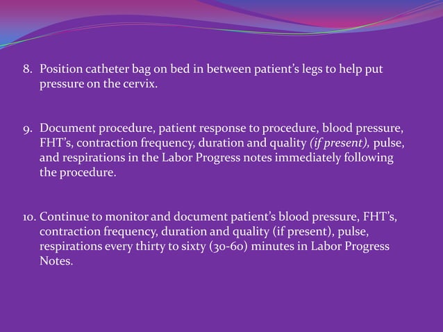 Use of foley catheter for cervical ripening | PPTX