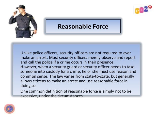 Use of force for security