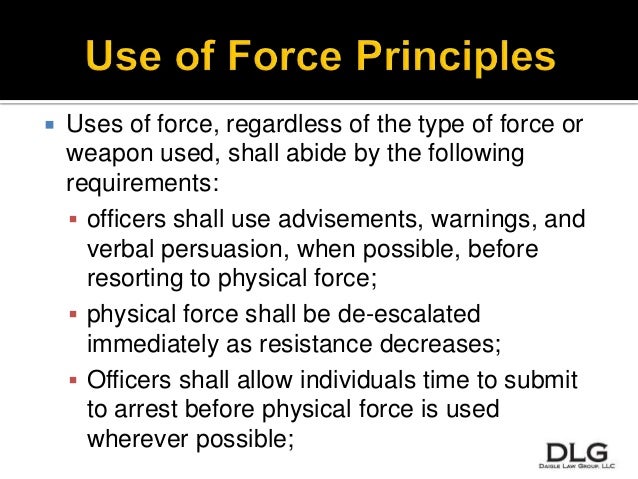 Use of Force Seminar with Eric Daigle