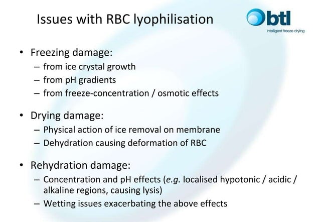 Use Of Freeze Drying Microscopy To Determine Critical Parameters Ppt