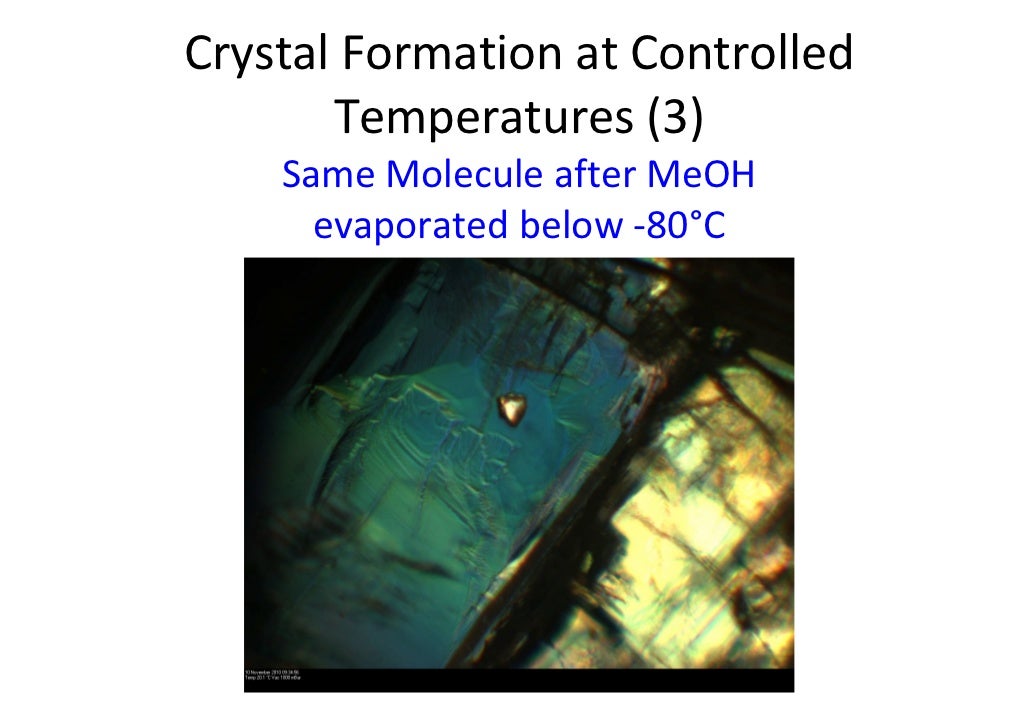 Use Of Freeze Drying Microscopy To Determine Critical Parameters