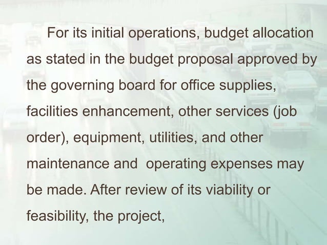 Use of funds and budget allocations in state universities and colleges ...