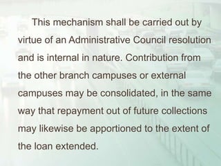 Use of funds and budget allocations in state universities and colleges ...