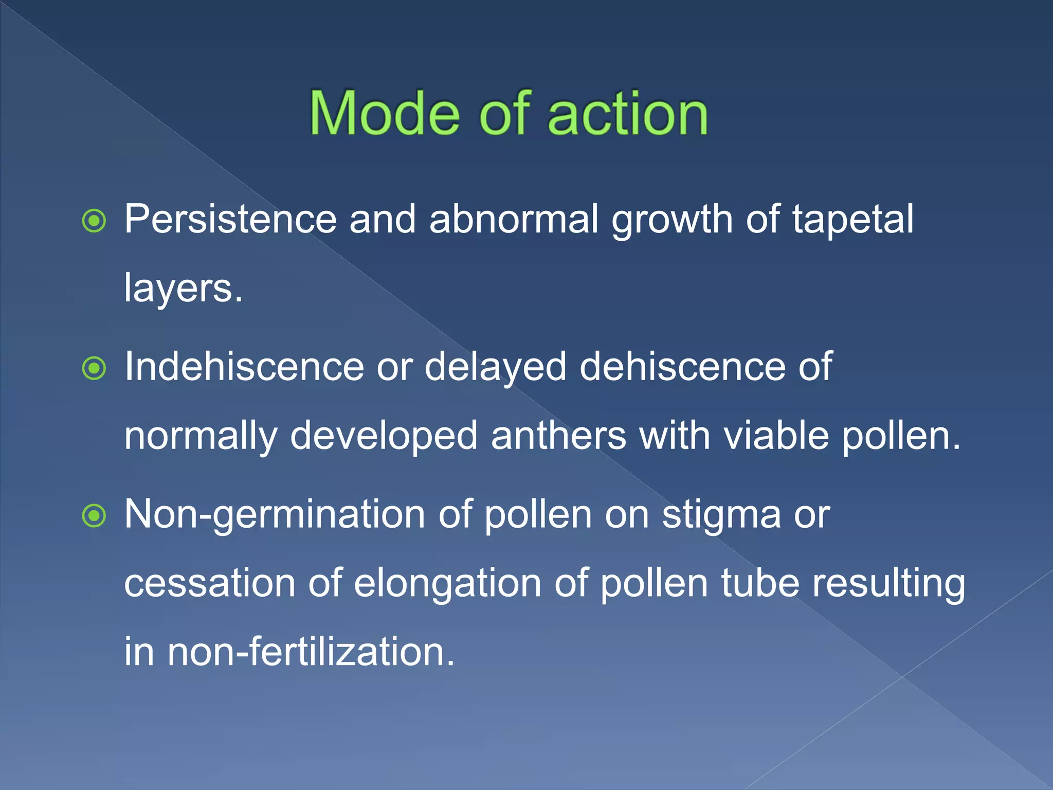 Use of gametocides in hybrid seed production | PPTX
