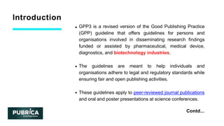 Use of gpp3 for ethical guidance - Pubrica | PPT