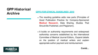 Use of gpp3 for ethical guidance - Pubrica | PPT