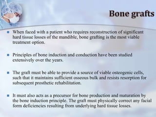 Use of grafts & alloplastic material in maxillofacial trauma | PPTX