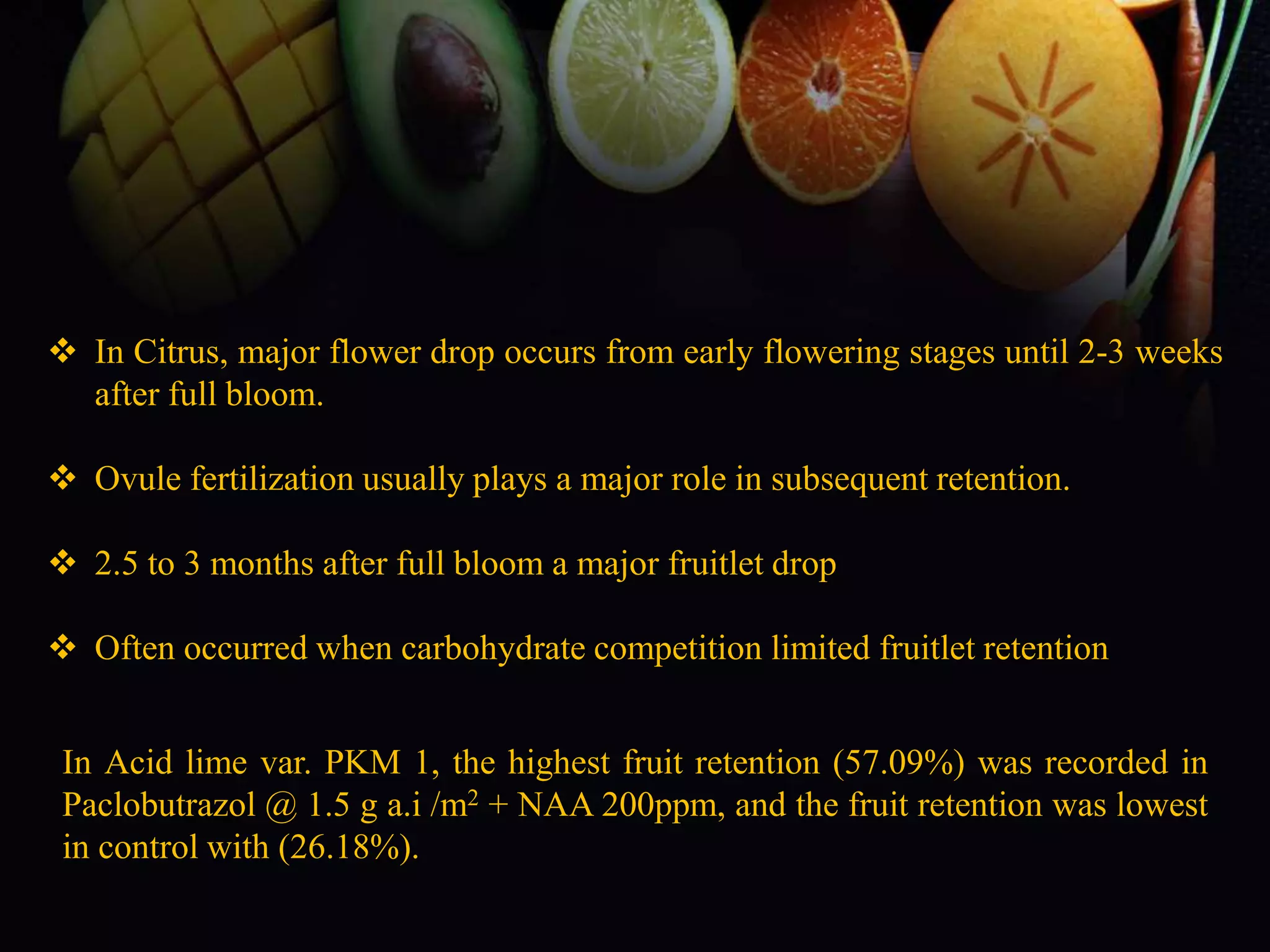 Use of Growth regulators in propagation, flower induction and retention ...