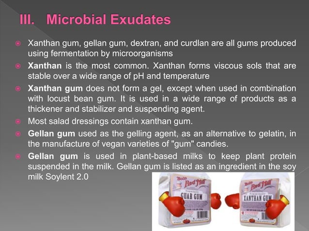 Use of gums in bakery and confectionary | PPTX | Desserts and Baking ...