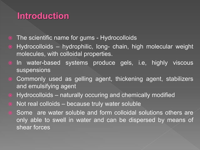 Use of gums in bakery and confectionary | PPTX | Desserts and Baking ...