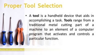 Use of hand tools | PPT