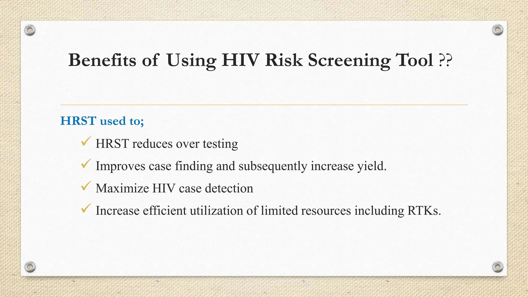 Use of HIV Risk Screening Tool (HRST.pptx