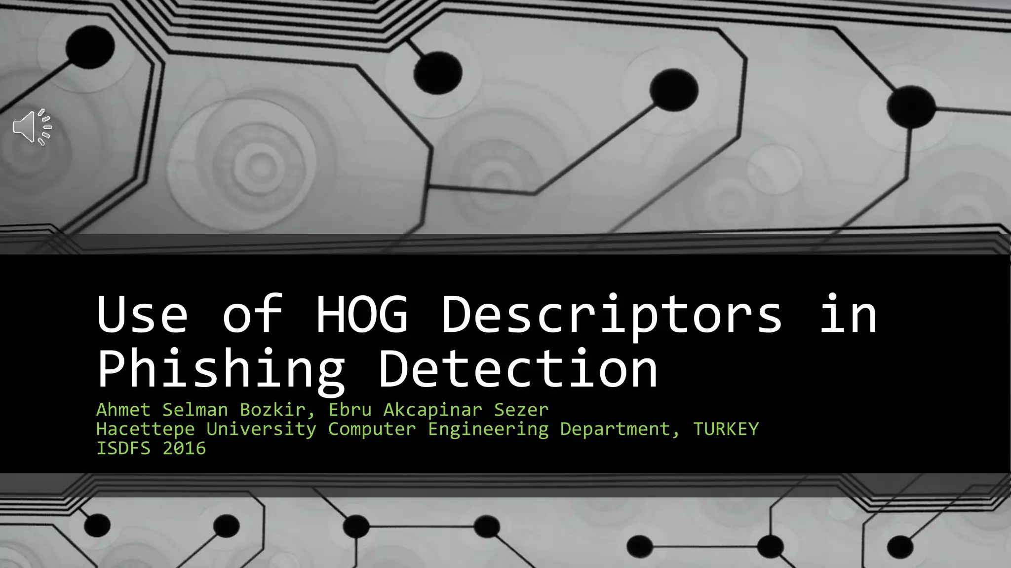 Use Of Hog Descriptors In Phishing Detection Ppt