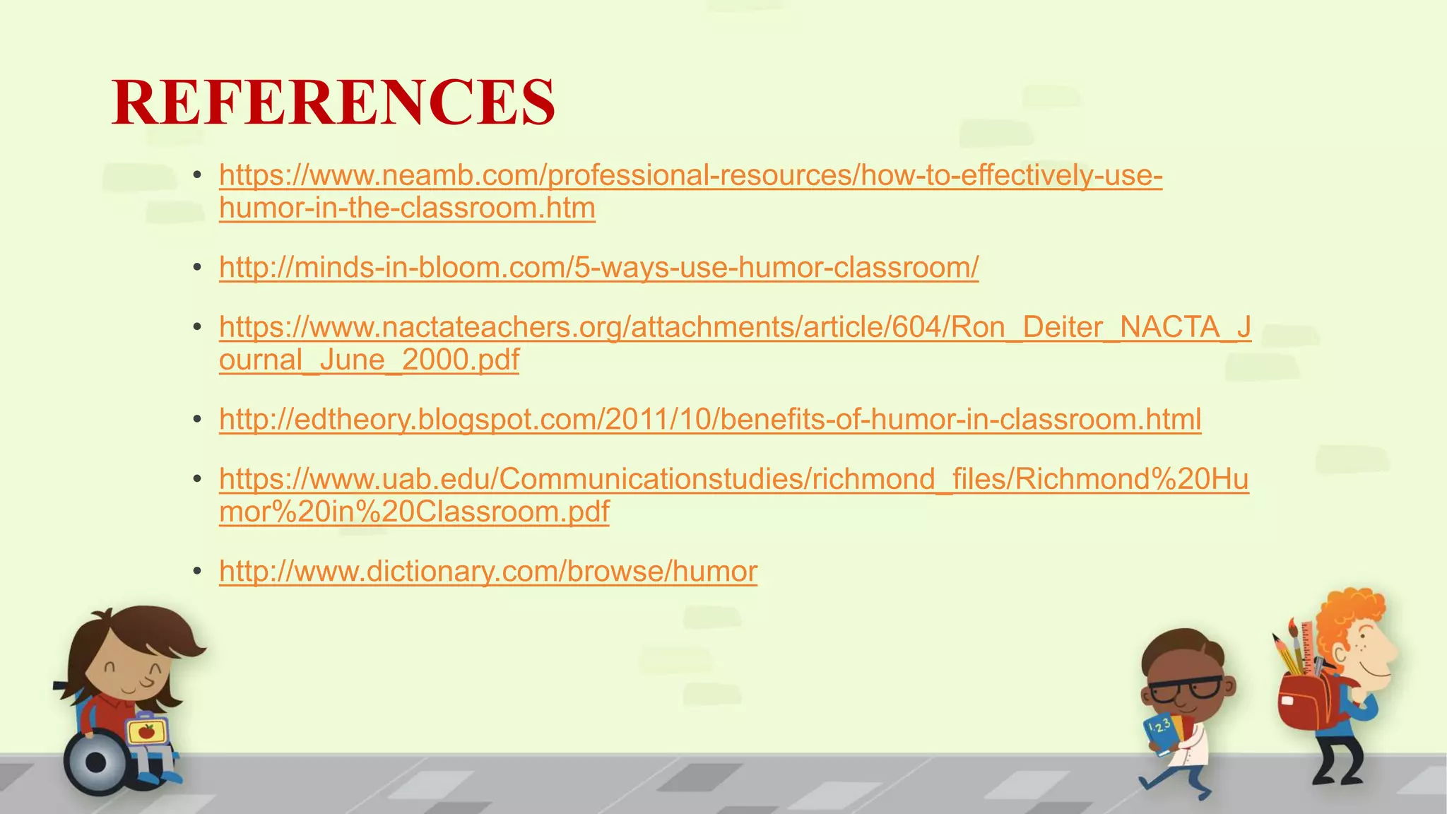 Use of humor in teaching | PPTX