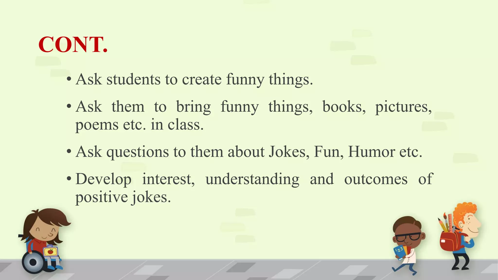 Use of humor in teaching | PPTX