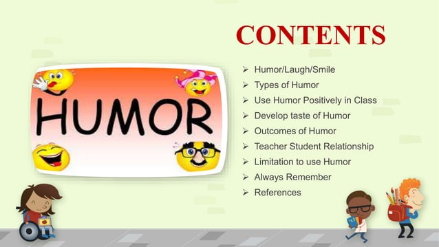 Use of humor in teaching | PPTX | Secondary Education | Education