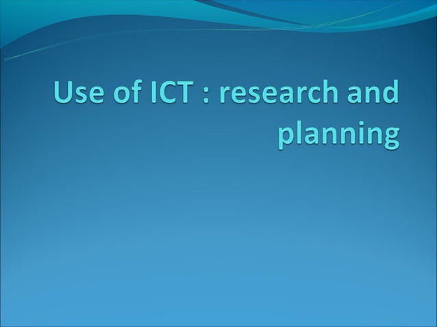 Use of ict | PPT