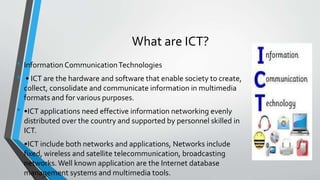 Use of ict in a library | PPTX