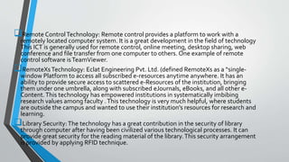 Use of ict in a library | PPTX
