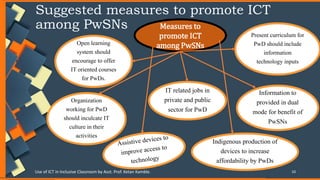 Use of ICT in an inclusive school | PPTX