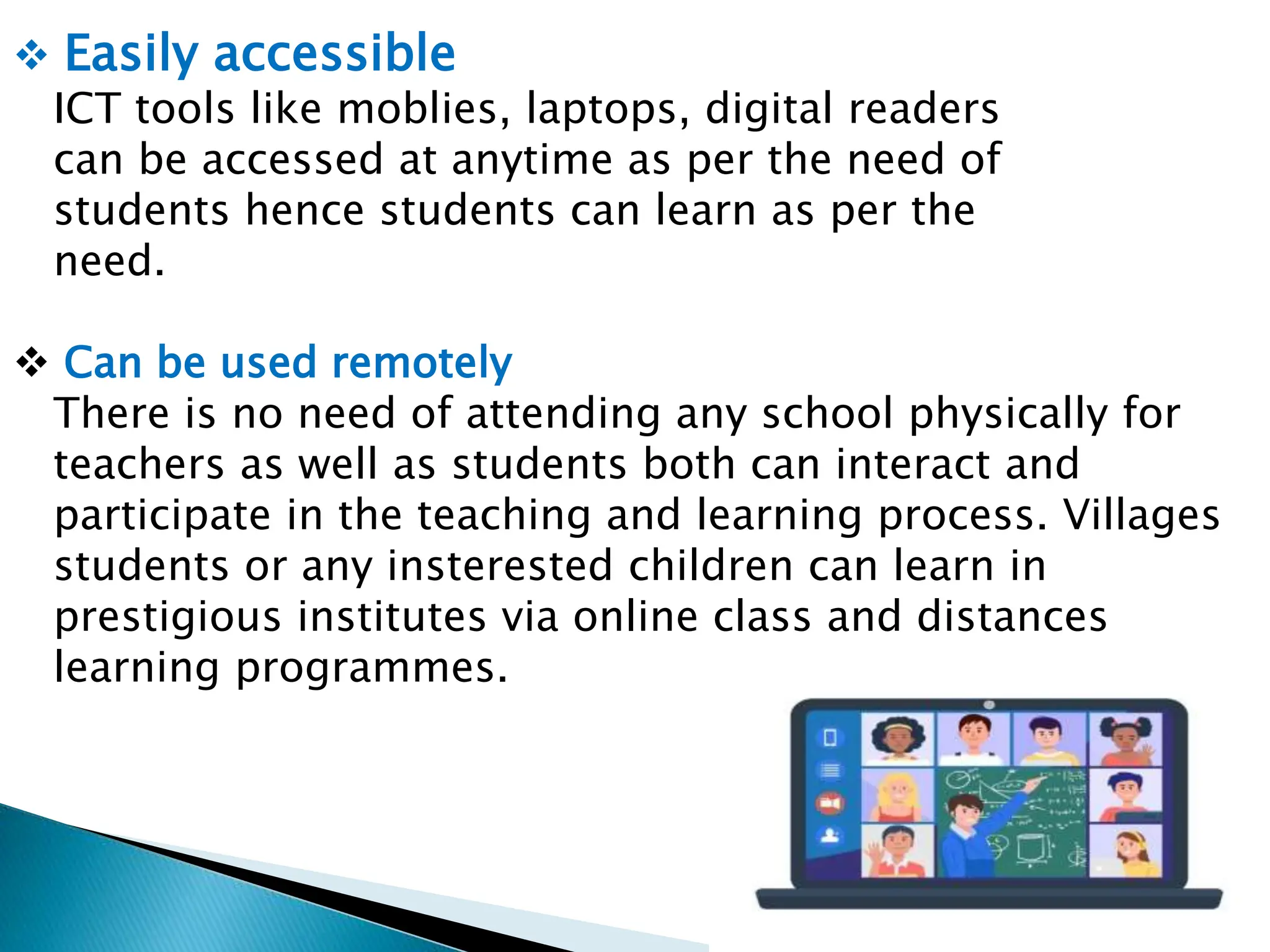 Use of ICT including Internet in present | PPT