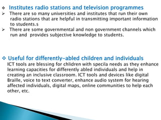 Use of ICT including Internet in present | PPT