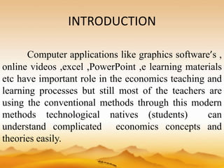 Use of ict in economics | PPTX