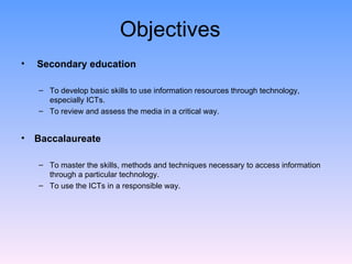 Use of ICT in Spain school | PPT