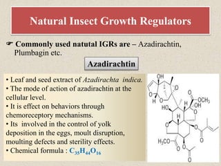 Use of IGRs in Pests Management | PPTX