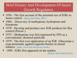 Use of IGRs in Pests Management | PPT