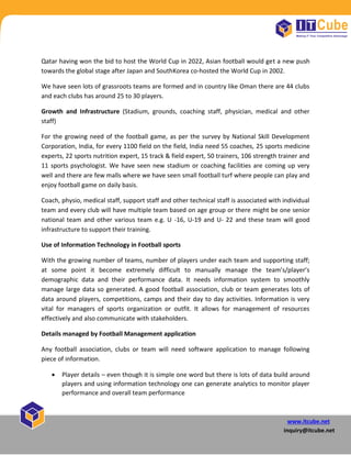 Use of information technology for sports management | PDF