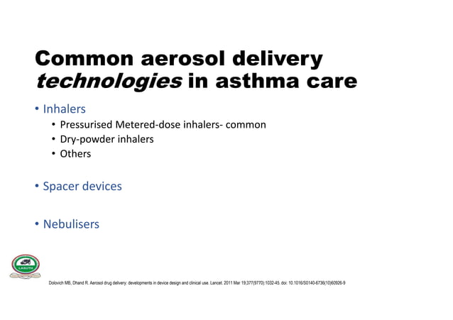 Use of inhalational devices in asthma Care | PDF | Lung and Respiratory ...