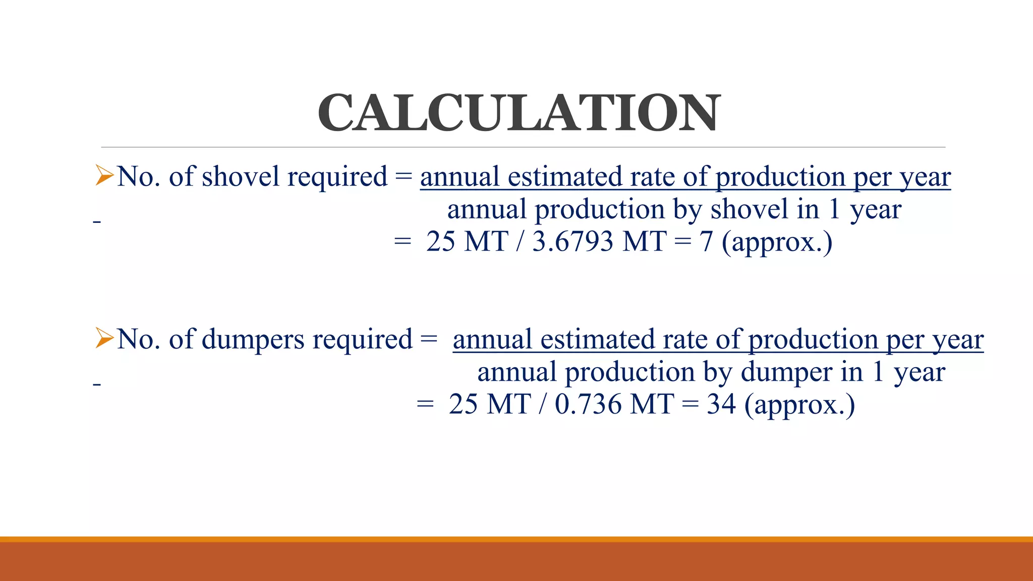 Use of Integrated loader dumper over Shovel dumper combination | PPTX