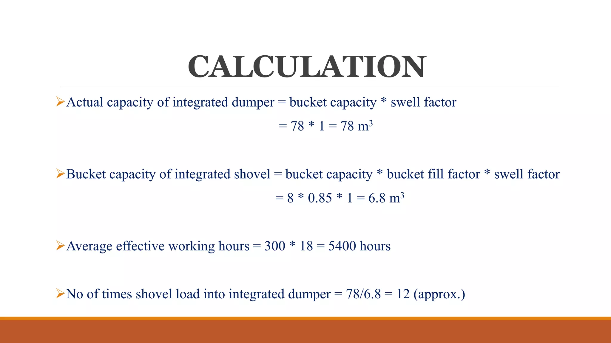 Use of Integrated loader dumper over Shovel dumper combination | PPTX