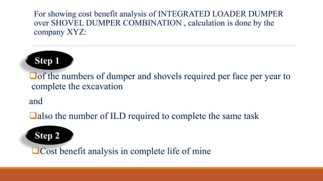 Use of Integrated loader dumper over Shovel dumper combination | PPTX