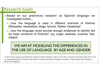 Use of language and author profiling.key