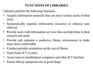 Use of library | PPTX