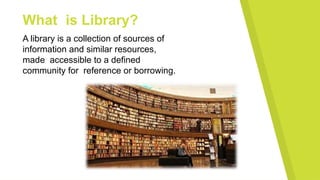 Use of Library and Internet access literature | PPTX