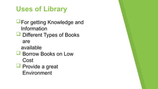 Use of Library and Internet access literature | PPTX